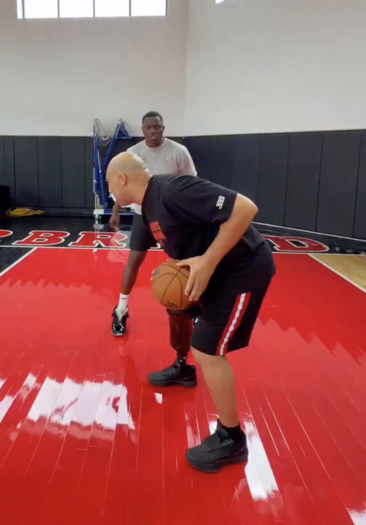 Lavar Ball knocks down shots one year after foot amputation during ...