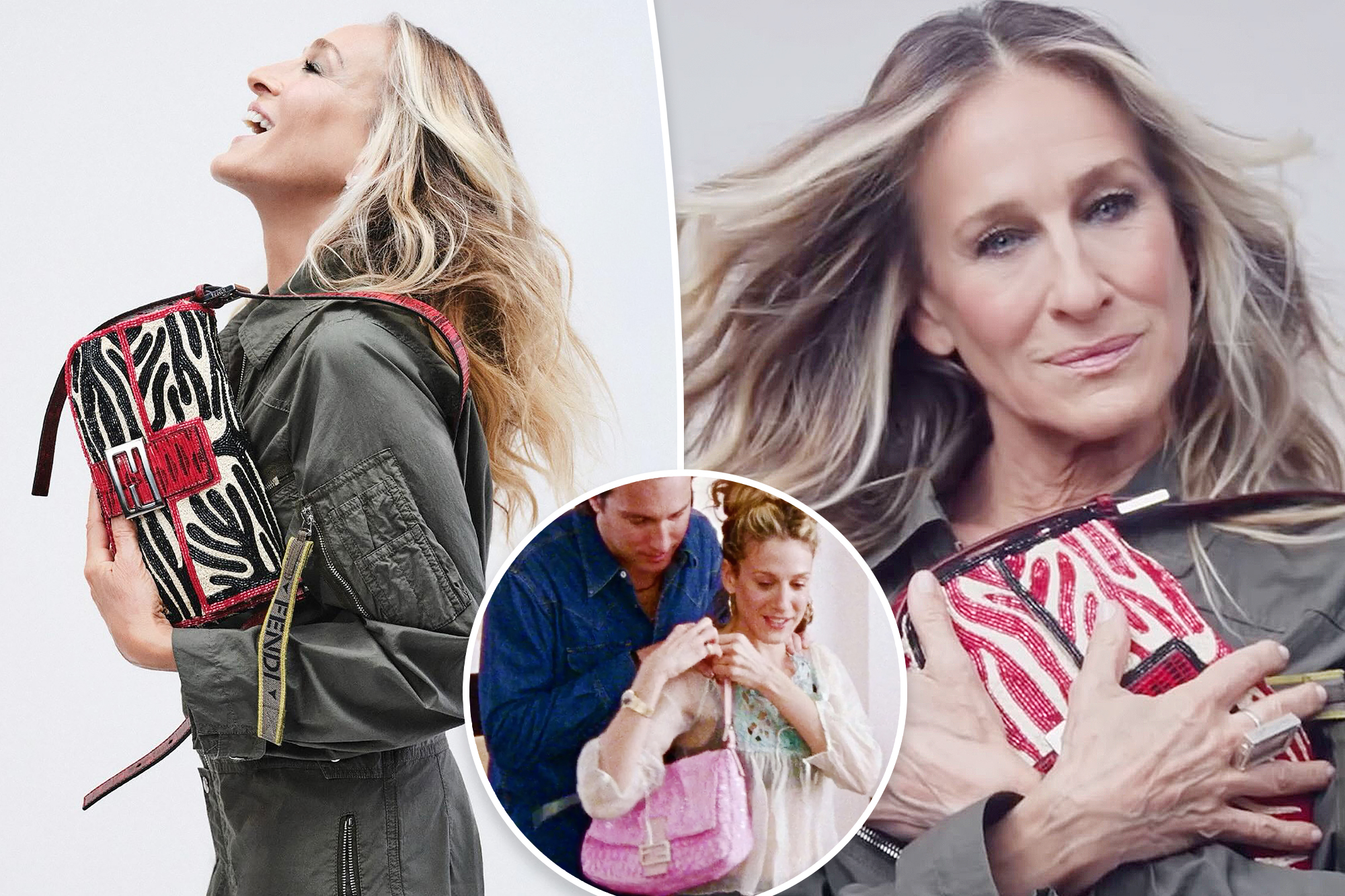 Sarah Jessica Parker is a real-life Carrie Bradshaw in Fendi handbag ...
