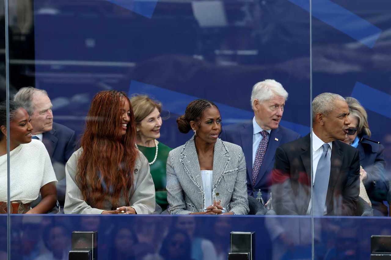 Malia and Sasha Obama Make Rare Public Appearance to Support Parents at ...