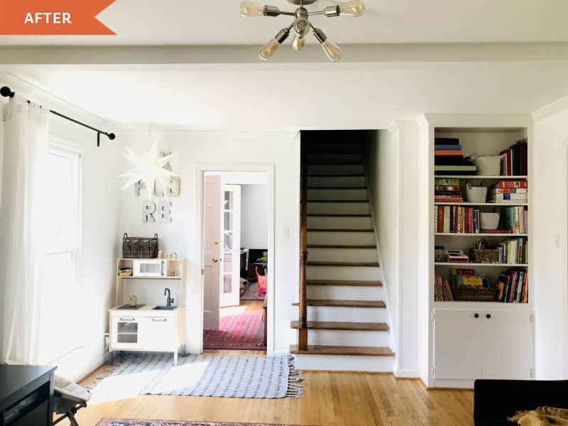 4 IKEA Finds and 1 Paint Color Completely Transformed This Living Room ...