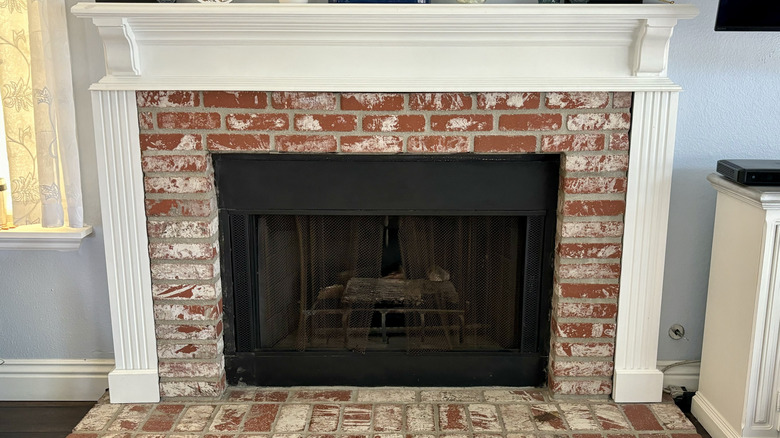 Build A Custom Hearth Using Leftover Bricks - AOL
