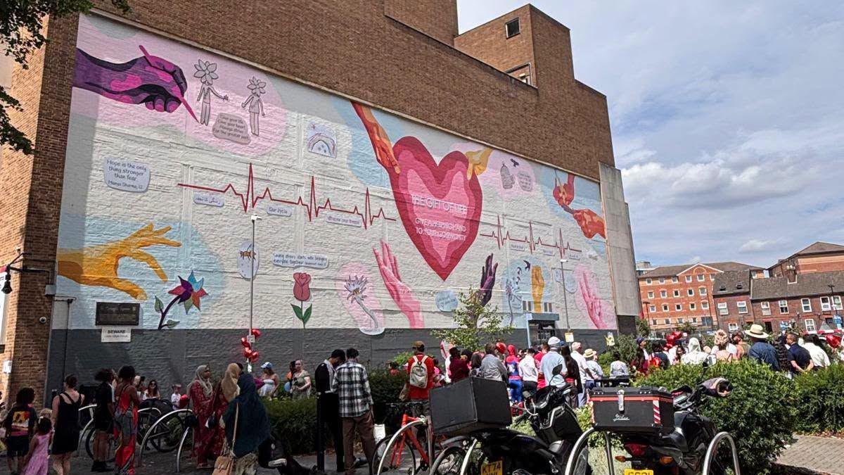 Mural unveiled to raise awareness of organ donation - AOL