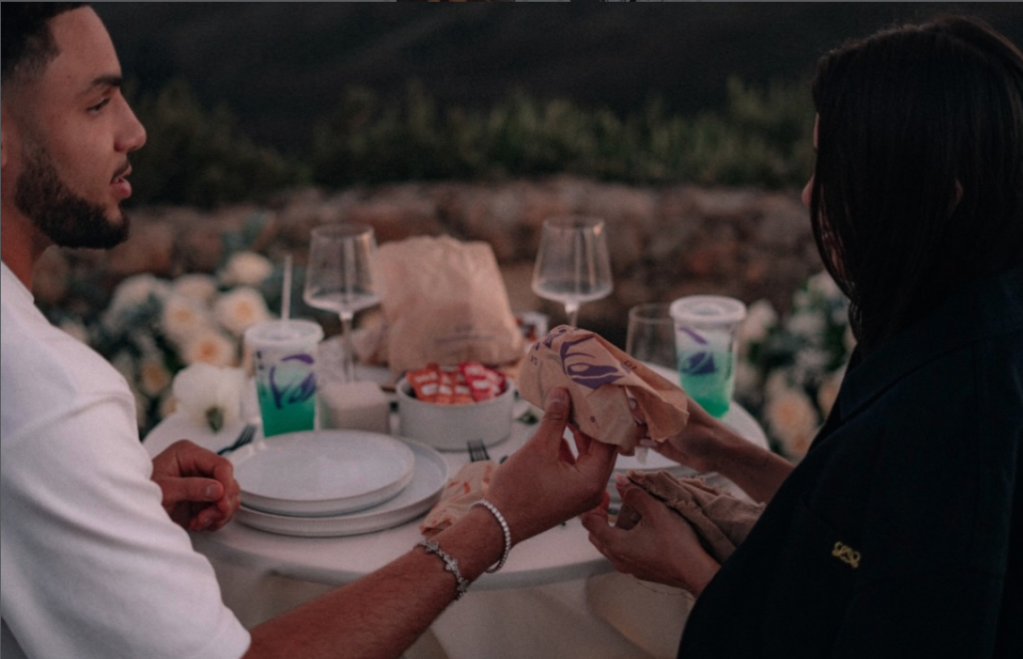 How Taco Bell became the center of Falcons star Drake London’s proposal ...