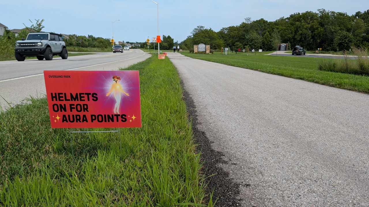 New meme-filled safety signs target young e-bike riders in Overland ...
